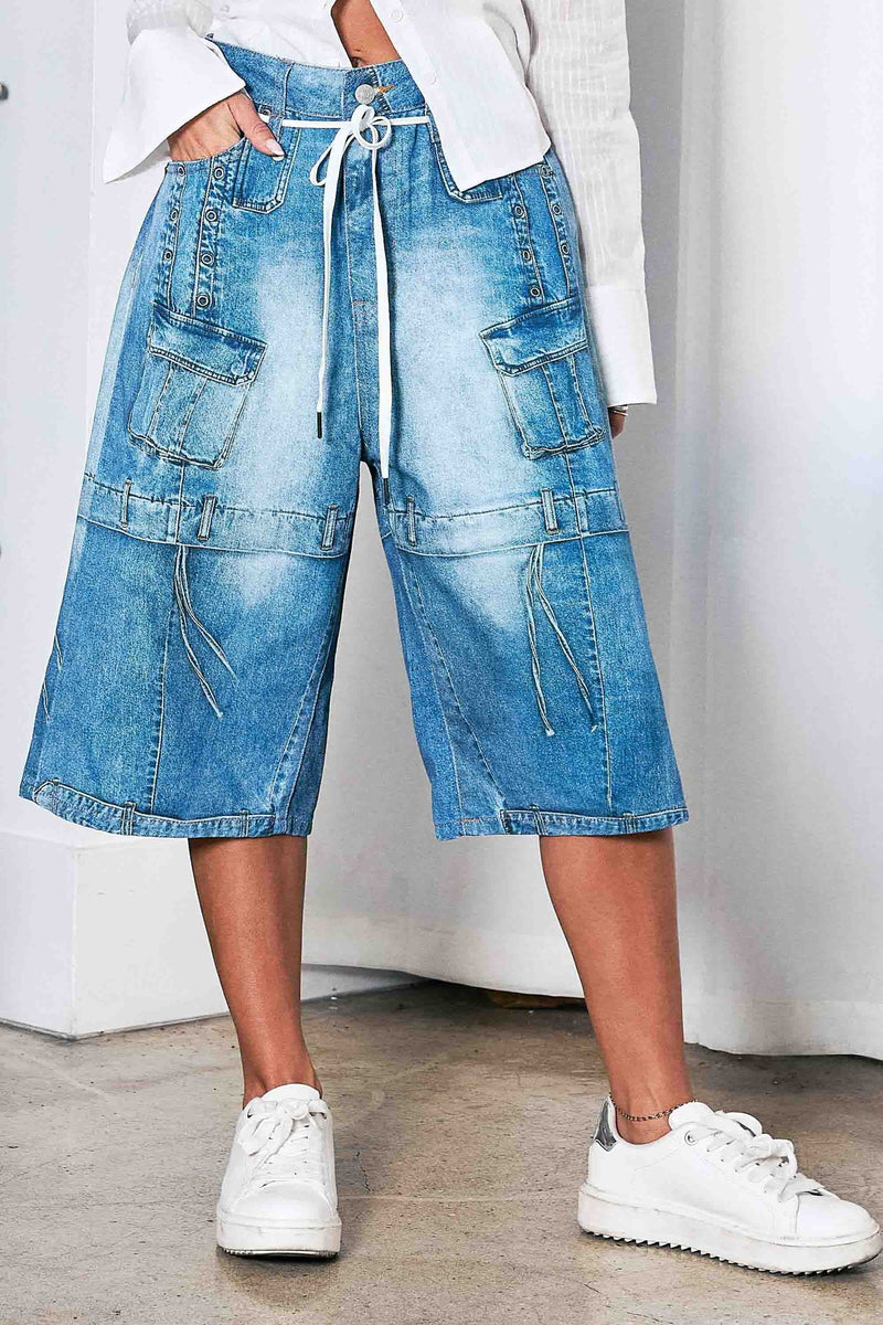 [XPT785] Digital Print Jorts – Vibrant miu